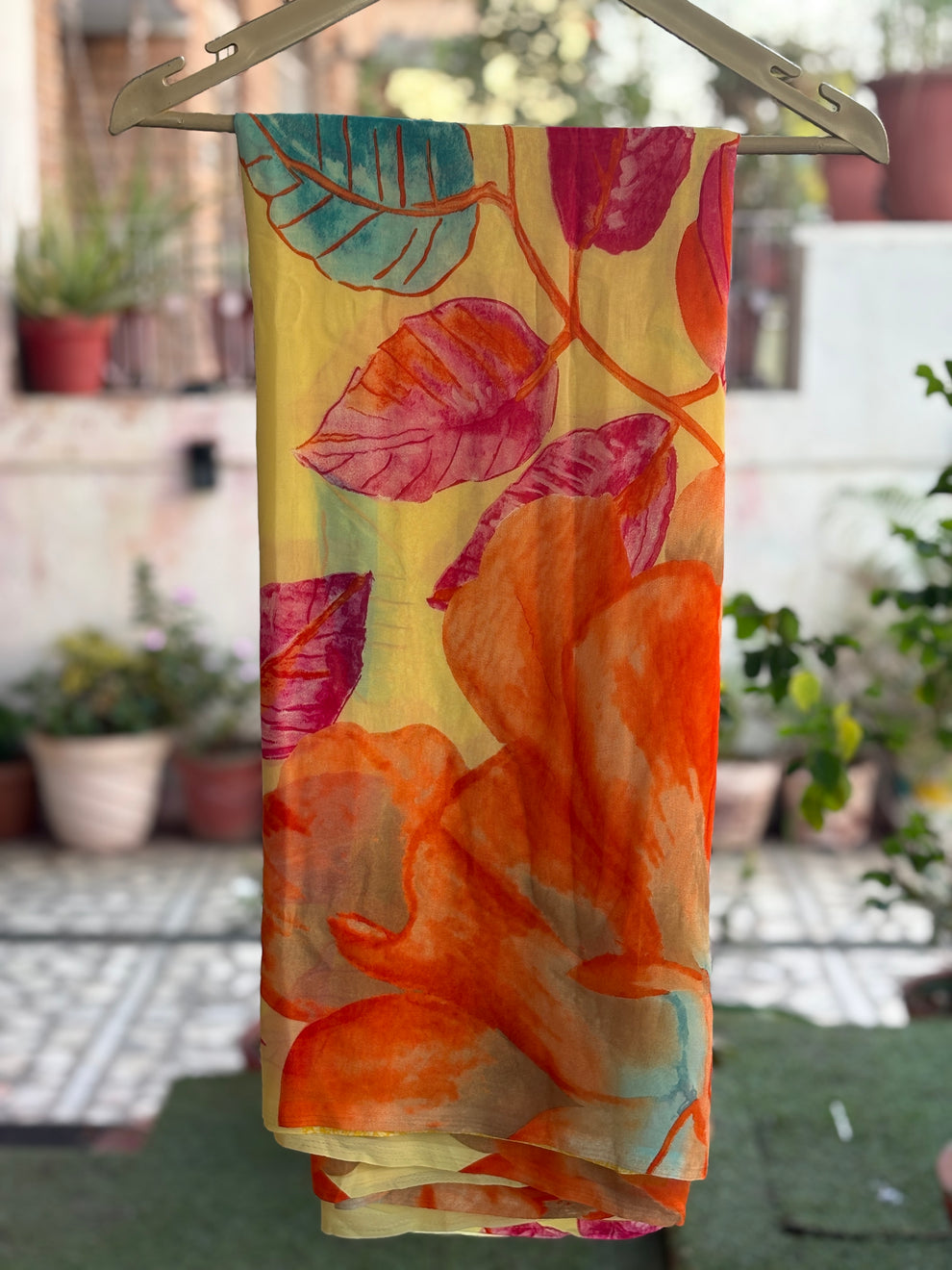 New Yellow Art Latika Saree – ANKUR