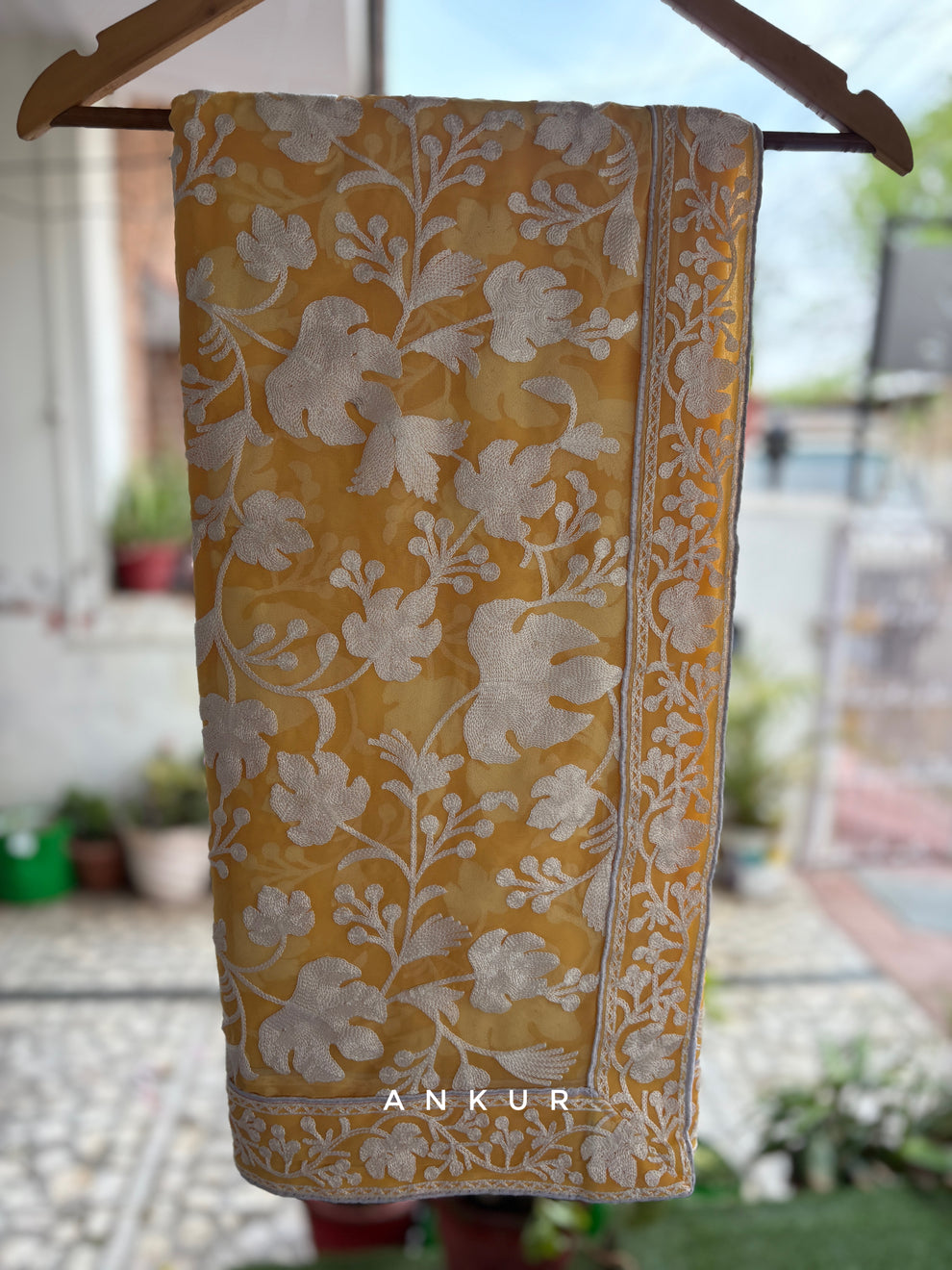 Corn Yellow Kashmiri Ari work – ANKUR